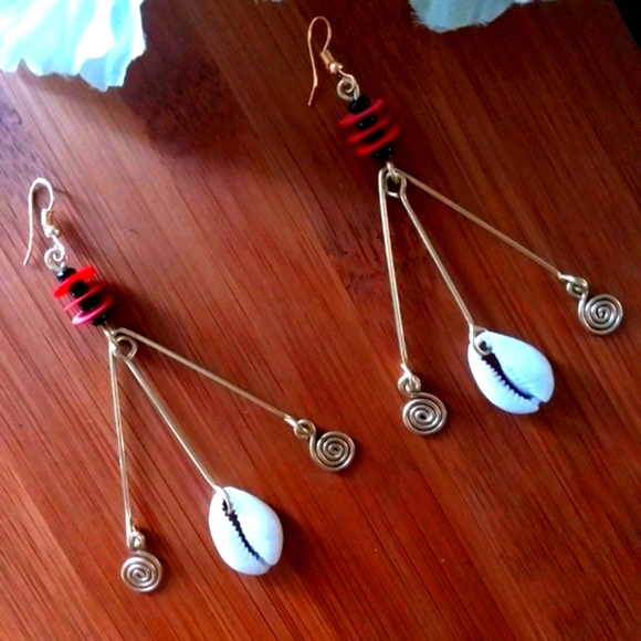 No Brand | Jewelry | Pr Beautiful African Red Disk Earrings Set | Poshmark